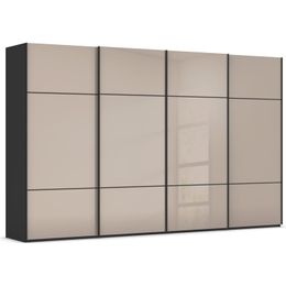 Rauch Schwebet&uuml;renschrank &raquo;Kleiderschrank Schrank Garderobe Schlafzimmerschrank SCALE-TRIO&laquo; edle dreigeteilte Front mit 2 Zierleisten Glasfront MADE 