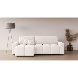 Inosign Ecksofa »FELICI, Schlafsofa 233cm, L-Form mit Recamiere beidseitig montierbar« Designsofa mit Bettfunktion und Bettkasten, Maße B/T/H:...