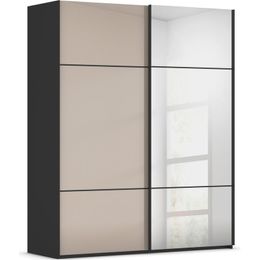 Rauch Schwebet&uuml;renschrank &raquo;Kleiderschrank Schrank Garderobe Schlafzimmerschrank SCALE-TRIO&laquo; edle dreigeteilte Front mit 2 Zierleisten Spiegel/Glas 