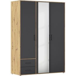 Rauch Drehtürenschrank »Kleiderschrank Schrank Garderobe Wäscheschrank VOYAGER« in 3 verschiedenen Ausstattungen BASIC/CLASSIC/PREMIUM, mit...