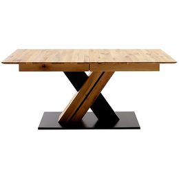 MCA furniture Esstisch &raquo;Morena S&auml;ulentisch Komfort Tisch&laquo; Synchronauszug, ausziehbar, Wildeiche, massiv, ge&ouml;lt, XXL Ast-/Balkeneiche in Wildeiche...
