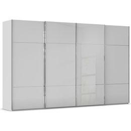 Rauch Schwebet&uuml;renschrank &raquo;Kleiderschrank Schrank Garderobe Schlafzimmerschrank SCALE-TRIO&laquo; edle dreigeteilte Front mit 2 Zierleisten Glasfront MADE 