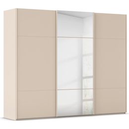 Rauch Schwebet&uuml;renschrank &raquo;Kleiderschrank Schrank Garderobe Schlafzimmerschrank SCALE-TRIO&laquo; edle dreigeteilte Front mit 2 Zierleisten und Spiegel MADE