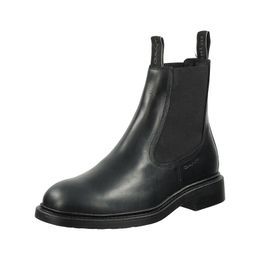 Gant Stiefelette &raquo;Stiefelette Leder/Textil&laquo; Schwarz 43 43 Absatzh&ouml;he: 4 cm