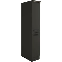 Optifit Apothekerschrank &raquo;Palma&laquo; Breite 30 cm, H&ouml;he 174,4 cm, 2 Ausz&uuml;ge, 5 Ablagen schwarz Spanplatte