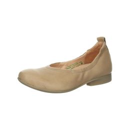 Think! Ballerina »Ballerinas Leder« Beige 38,5 38,5 Verschluss: Schlupfschuh