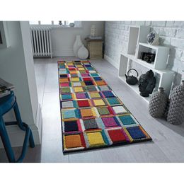 FLAIR RUGS Teppich &raquo;WALTZ&laquo; rechteckig 10 mm H&ouml;he Handgeschnitzt bunt Kunstfaser