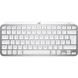 Logitech Tastatur »MX Keys Mini For Mac Minimalist Wireless Illuminated Keyboard - CH« () grau