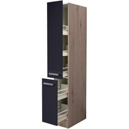 Flex-Well Apothekerschrank &raquo;Antigua&laquo; (B x H x T) 30 x 200 x 57 cm, mit 5 Ablagen grau Spanplatte