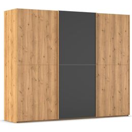 Rauch Schwebet&uuml;renschrank &raquo;Kleiderschrank Schrank Garderobe Schlafzimmerschrank SCALE-WOOD&laquo; edle geteilte Front in massiver Asteiche mit Glast&uuml;ren 
