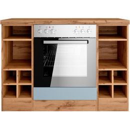 KOCHSTATION Herdumbauschrank &raquo;KS-Lana&laquo; Breite 120 cm blau Holzwerkstoff, MDF