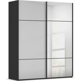 Rauch Schwebet&uuml;renschrank &raquo;Kleiderschrank Schrank Garderobe Schlafzimmerschrank SCALE-TRIO&laquo; edle dreigeteilte Front mit 2 Zierleisten Spiegel/Glas 