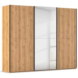 Rauch Schwebet&uuml;renschrank &raquo;Kleiderschrank Schrank Garderobe Schlafzimmerschrank SCALE-WOOD&laquo; edle geteilte Front in massiver Asteiche mit Spiegel MADE 