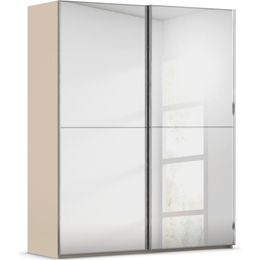 Rauch Schwebet&uuml;renschrank &raquo;Kleiderschrank Schrank Garderobe Schlafzimmerschrank SCALE-DUO&laquo; edle zweigeteilte T&uuml;ren Spiegelfront und 3 Zierleisten MADE