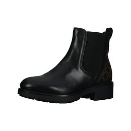 Nero Giardini Stiefelette »Stiefelette Leder/Textil« Schwarz Kombi 37 37 Verschluss: Schlupfschuh