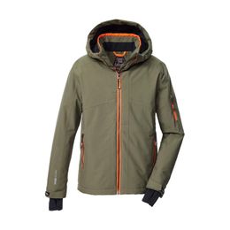 Killtec Skijacke »KSW 202 BYS SKI JCKT« Wasserdichte Kinder-Skijacke mit verstellbarer Kapuze und Schneefang olivgrün 152 152 Skijacke für Kids mit...