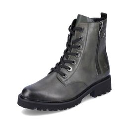 Remonte Schnürstiefelette »Stiefelette Glattleder« Dunkelgrün 41 41 Verschluss: Schnürung