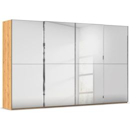 Rauch Schwebet&uuml;renschrank &raquo;Kleiderschrank Schrank Garderobe Schlafzimmerschrank SCALE-DUO&laquo; edle zweigeteilte T&uuml;ren Spiegelfront und 3 Zierleisten MADE