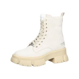 Steve Madden Schnürstiefelette »Stiefelette Veloursleder« Beige 39 39 Verschluss: Reißverschluss