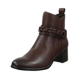 Marco Tozzi Stiefelette »Stiefelette Leder« Cafe 41 41 Verschluss: Reißverschluss