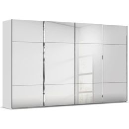 Rauch Schwebet&uuml;renschrank &raquo;Kleiderschrank Schrank Garderobe Schlafzimmerschrank SCALE-TRIO&laquo; edle dreigeteilte Front mit 2 Zierleisten Spiegelfront 