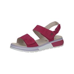 Caprice Riemchensandale »Sandalen Veloursleder« Fuchsia 36 36 Verschluss: Klettverschluss