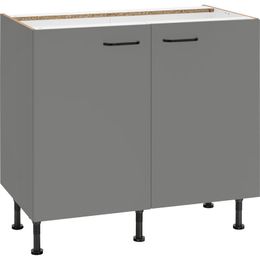 Optifit Unterschrank »Elga« mit Soft-Close-Funktion, höhenverstellbare Füße, Breite 90 cm basaltgrau/basaltgrau basaltgrau