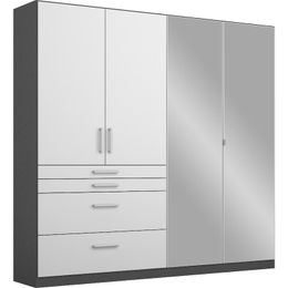Rauch Dreht&uuml;renschrank &raquo;Kleiderschrank Schrank Garderobe Garderobenschrank Topseller HOMBURG&laquo; mit Spiegel, oberer Schubkasten mit Einteilung MADE IN 