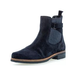 Gabor Stiefelette »Stiefelette Veloursleder/Textil« Pazifik 40,5 40,5 Verschluss: Reißverschluss