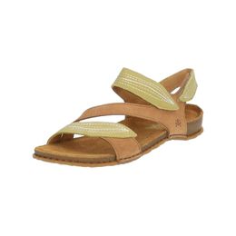 El Naturalista Riemchensandale &raquo;Sandalen Leder&laquo; Gelb/Braun 39 39 Absatzh&ouml;he: 2,5 cm