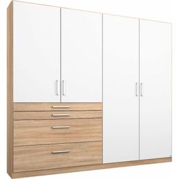 Rauch Kleiderschrank &raquo;Harburg Dreht&uuml;renschrank Schlafzimmerschrank mit viel Stauraum&laquo; Bestseller Schrank Garderobe im Schlafzimmer wei&szlig; Holzwerkstoff