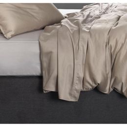 ZO HOME Bettlaken »Satinado« Laken aus 100% Baumwolle, hochwertiges Mako-Satin, Betttuch ab 90x200 Forest-Sand Obermaterial: 100% Baumwolle B/L:...
