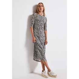 Street One Meshkleid mit All-Over Print morning beige 34 - N-Gr N-Gr 34 Kleid von Street One