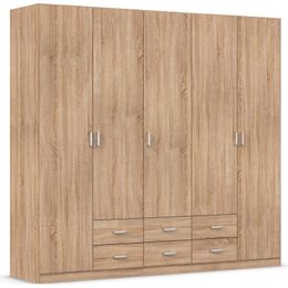 Rauch Dreht&uuml;renschrank &raquo;Kleiderschrank Schrank Garderobe W&auml;scheschrank GAMMA in 3 Breiten&laquo; mit 6 Schubladen, in schlichtem Design TOPSELLER MADE IN 