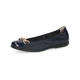 Caprice Ballerina »Ballerinas Leder« Ocean 36 36 Verschluss: Schlupfschuh