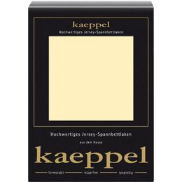 Kaeppel Spannbettlaken »Single Jersey Mako Cotton« Bettlaken aus 100% Baumwolle vanille Obermaterial: 100% Baumwolle B/L: 200 cm