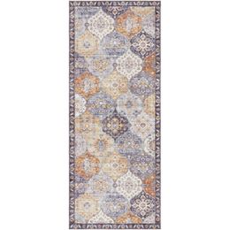 ELLE DECORATION Teppich &raquo;Kashmir Ghom&laquo; rechteckig 5 mm H&ouml;he Orientalisch, L&auml;ufer, Kurzflor, Vintage, Wohnzimmer, Schlafzimmer gelb Polyester