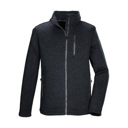 Killtec Fleecejacke »KOW 73 MN FLC JCKT« Strickfleecejacke mit Stehkragen, Zipper-Taschen, Kinnschutz schwarz L L Herren Strickfleecejacke mit...