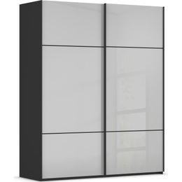 Rauch Schwebet&uuml;renschrank &raquo;Kleiderschrank Schrank Garderobe Schlafzimmerschrank SCALE-TRIO&laquo; edle dreigeteilte Front mit 2 Zierleisten Glasfront MADE 