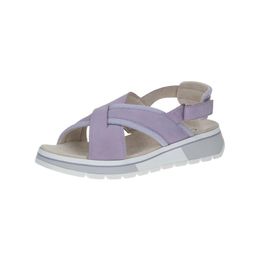 Caprice Riemchensandale »Sandalen Leder/Textil« Purple 38 38 Verschluss: Klettverschluss