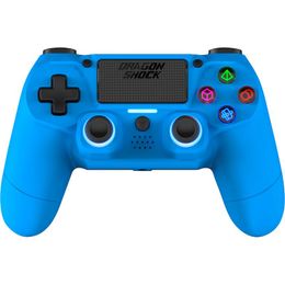 DRAGONSHOCK Controller »Mizar Wireless für PS4« blau kompatibel mit PS5 (nur bei PS4 -Spielen) und mit PS3 -Konsole