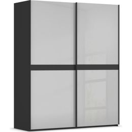 Rauch Schwebet&uuml;renschrank &raquo;Kleiderschrank Schrank Garderobe Schlafzimmerschrank SCALE-LINE&laquo; edle Optik mit Bauchbinde in Korpusfarbe mit Glasfront 