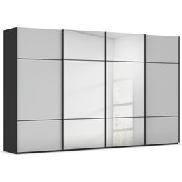 Rauch Schwebet&uuml;renschrank &raquo;Kleiderschrank Schrank Garderobe Schlafzimmerschrank SCALE-TRIO&laquo; edle dreigeteilte Front mit 2 Zierleisten Spiegel/Glas 