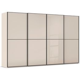 Rauch Schwebet&uuml;renschrank &raquo;Kleiderschrank Schrank Garderobe Schlafzimmerschrank SCALE-DUO&laquo; edle zweigeteilte T&uuml;ren Glas-Front mit 3 Zierleisten MADE 