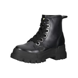 Buffalo Schnürstiefelette »Stiefelette Lederimitat« Schwarz 39 39 Verschluss: Schnürung