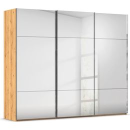 Rauch Schwebet&uuml;renschrank &raquo;Kleiderschrank Schrank Garderobe Schlafzimmerschrank SCALE-TRIO&laquo; edle dreigeteilte Front mit 2 Zierleisten Spiegelfront 