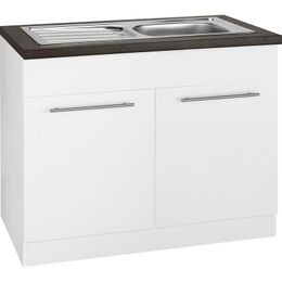 Wiho-K&uuml;chen wiho K&uuml;chen Sp&uuml;lenschrank &raquo;Unna&laquo; 100 cm breit wei&szlig;