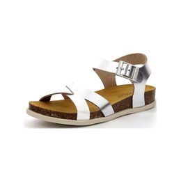 Kickers Riemchensandale »Sandalen Leder« Silber 40 40 Verschluss: Schließe