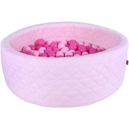 KNORRTOYS Bällebad »Soft, Heart Rose« mit 300 Bällen soft pink; Made in Europe Geo Grey
