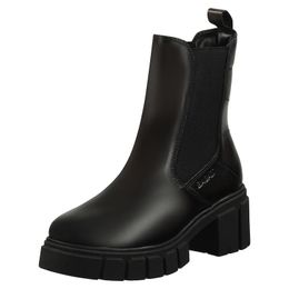 Bagatt Stiefelette &raquo;Stiefelette Nubukleder/Textil&laquo; Dunkelgrau 41 41 Verschluss: Schlupfschuh